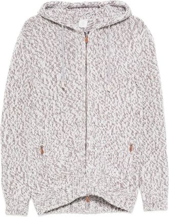Eleventy Homme, Pulls, Gris, Taille: M SweaT-shirt &agrave; Capuche Zipp&eacute; en Tricot