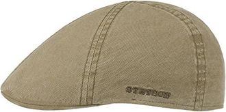 Stetson Casquette Texas Organic Cotton Homme - Gavroche en Coton avec Visiere Ete Printemps-ete - XXL (62-63 cm) Beige Fonce