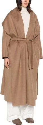 Max Mara Manteau ceintur&eacute; - Femme - Manteaux - Brun - Taille: 32 FR