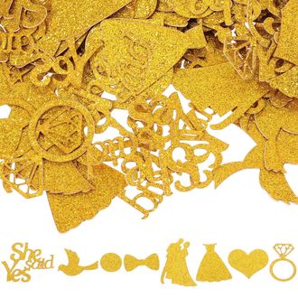 Soimiss Hochzeitskonfetti Papier Buntes Tischkonfetti für Partydekoration Leichtes Streukonfetti für Hochzeit Junggesellinnenabschied und Feierlichkeiten