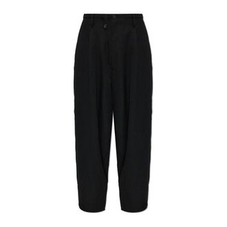 Yohji Yamamoto Woll-Anzughose mit weitem Bein - - Trousers - Herren - Schwarzk - S
