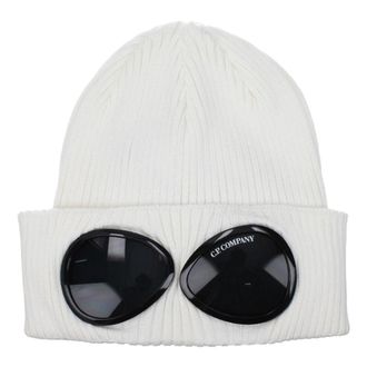 C.P. Company Goggle Beanie - - Accessories - Herren - Wei&szlig; - ONE SIZE