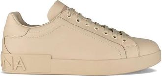 Dolce & Gabbana Low-Top Sneaker - Portofino Sneakers - Gr. 43 (EU) - in Beige - f&uuml;r Damen