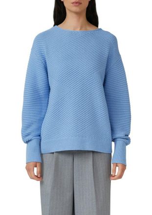 s.Oliver Strickpullover mit Strick-Muster und Rundhals