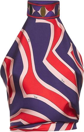 Pucci haut à imprimé labirinto - Violet