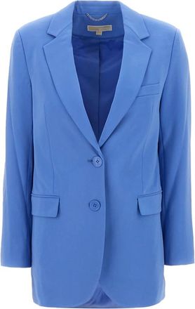 Michael Kors Femme, Vestes, Bleu, Taille: 34 FR Blazer crois&eacute; &agrave; deux boutons