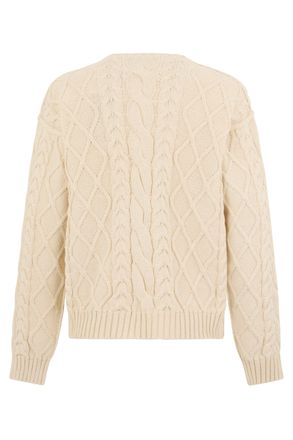 Dolce & Gabbana Mens Sweater Cotton-Blend Beige Sweatshirts