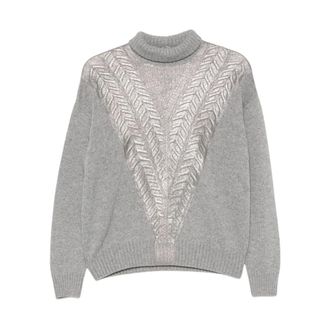 D.exterior Femme, Pulls, Gris, Taille: 42 FR Col roul&eacute;s