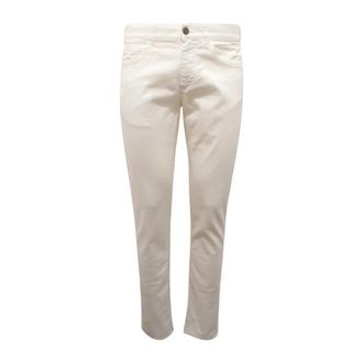 Canali Schmale Italienische Hose - - Trousers - Herren - Wei&szlig; - 2XL