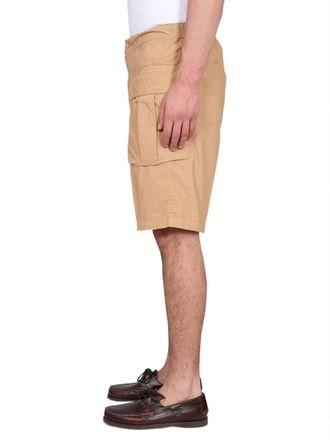 Aspesi Cotton Button Closure Bermuda Shorts - Yellow