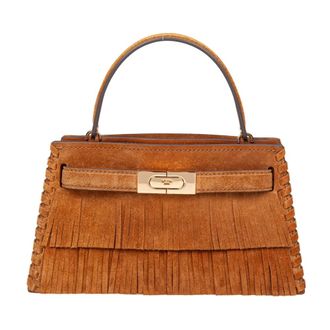 Tory Burch Femme, Sacs, Brun, Taille: ONE Size Mini Sac &agrave; poign&eacute;e Lee Radziwill
