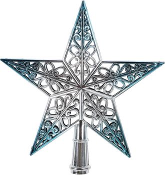 Amosfun Weihnachtsbaumstern 20Cm Ausgeh&ouml;Hlt Glitzernd Christbaumspitze Stern Weihnachtsbaum Dekoration Weihnachten Deko Baumspitze Stern Schmuck Ornamente F&uuml;R
