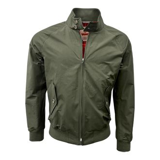 Baracuta Klassische Harrington-Jacke in Beech Oliv - - Jackets - Herren - Gr&uuml;n - 2XL
