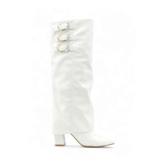 Guess Garica Side-Buckle Boot - - Shoes - Damen - Wei&szlig; - 36 EU