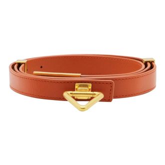 Bottega Veneta Metallic Point Lock G&uuml;rtel - - Accessories - Damen - Orange - 70 CM