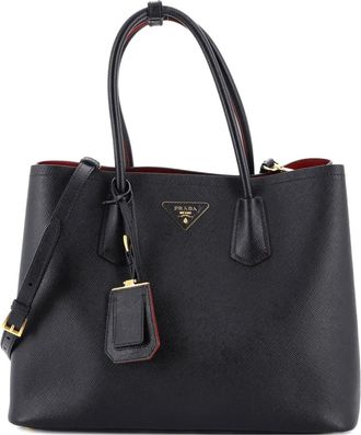 Prada Cuir Double Saffiano Leather Large tote bag - Schwarz