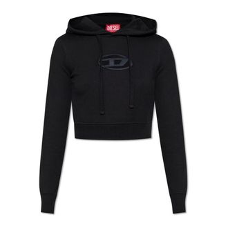 Diesel Kapuzenpullover mit F-Slimmy-Hood-Od Logo - - Sweatshirts & Hoodies - Damen - Schwarzk - L