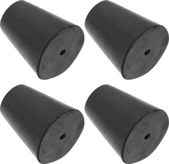 SOLUSTRE 4 St&uuml;ck Flexible Gummif&uuml;&szlig;e f&uuml;r Lautsprecher und Verst&auml;rker Vibrationsd&auml;mpfende Lautsprecherpads Kompakte Gummif&uuml;&szlig;e f&uuml;r HiFi Ger&auml;te und M&ouml;belf&uuml;&szlig;e Schwa