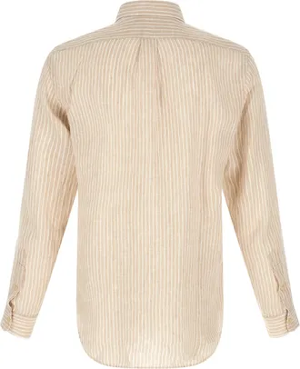 Polo Ralph Lauren Striped Linen Shirt - Beige