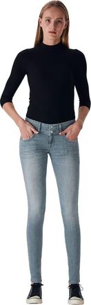 LTB Jeans Jeans Damen Skinny Jeans Julita X - High Waist SkinnyJeans mit Reißverschluss - Julita X TAISSA WASH Jeanshose Grau 31W / 32L