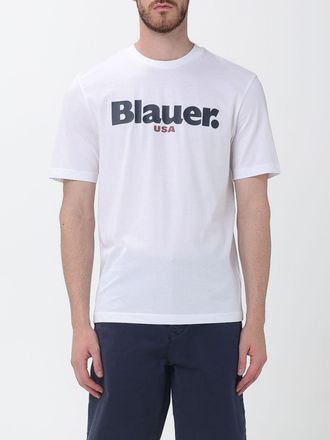 Blauer T-Shirt Herren Farbe Wei&szlig;