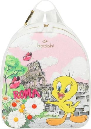 Braccialini Femme, Sacs, Multicolore, Taille: ONE Size Cartoline Lt Compact Backpack