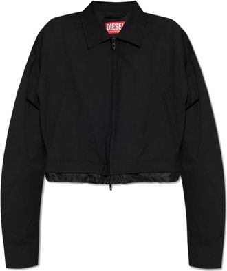 Diesel Damen, Jacken, Schwarzk, 2XSGröße