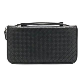 Bottega Veneta Portefeuille en tissu Pre-owned - Femme - Pre-owned - Noir - Taille: ONE Size