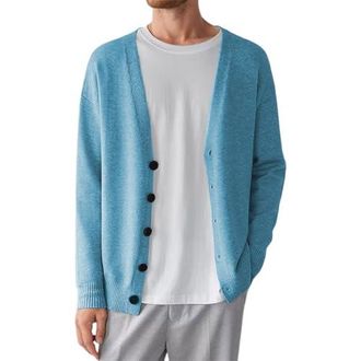 Generic Gilet Homme Hiver Chaud - Cardigan pour Homme en Tricot Confortable Coupe Ample Style cor&eacute;en d&eacute;contract&eacute; Veste boutonn&eacute;e ext&eacute;rieur Polyvalente Saisons