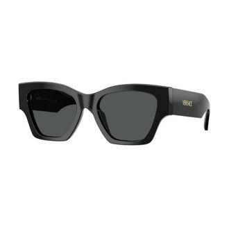 Versace Eckige Sonnenbrille - - Accessories - Damen - Schwarzk - 53 MM