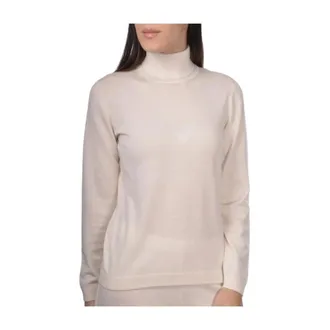 La Fileria Femme, Pulls, Blanc, Taille: 42 FR Pull &agrave; col roul&eacute;