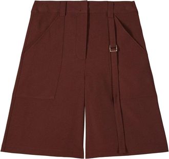 Patrizia Pepe Femme, Shorts, Brun, Taille: 42 FR Bermuda en twill de viscose