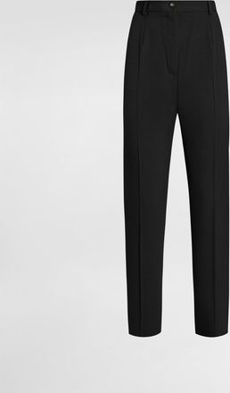 Dolce & Gabbana Wool Trousers - Frau Collection Schwarz 40