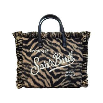 Saint Barth Vanity Mini Felt - Femme - Sacs - Brun - Taille: ONE Size