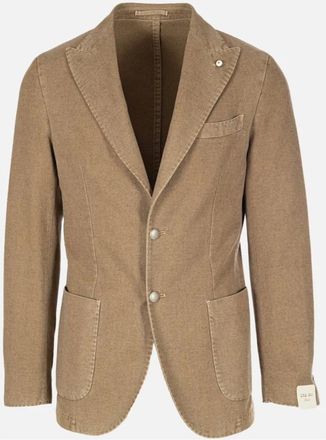 L.B.M. 1911 L.b.m. 1911, Homme, Vestes, Beige, Taille: L Cotton Jacket