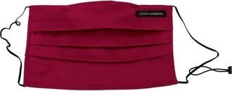 Dolce & Gabbana Seiden Gesichtsmaske Elegante Kastanienbraun - - Accessories - unisex - Braun - ONE SIZE