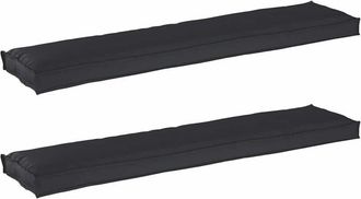 vidaXL Set de coussins de palette 2 pcs Noir 180 x 40 x 8 cm vidaXL
