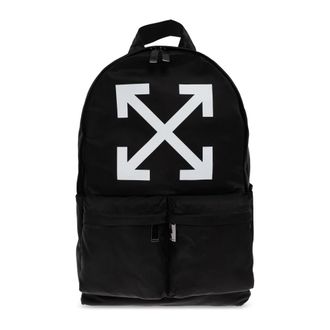 Off-white Rucksack mit Logo - - Bags - Herren - Schwarzk - ONE SIZE