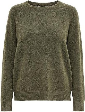 Only Pull en Tricot ONLLESLY pour Femme, Vert (mélange Kalamata), XXL (EU)