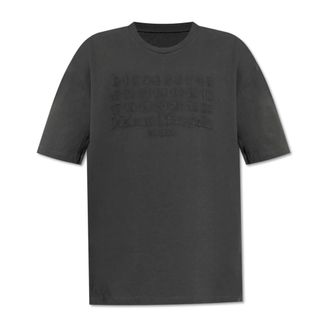 Maison Margiela T-Shirt mit Logo - - Tops - Herren - Grau - S