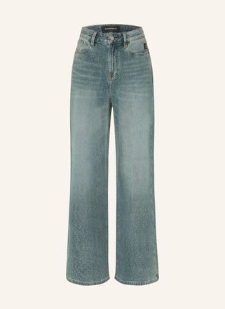 ER Elias Rumelis Elias Rumelis Wide Leg Jeans Kalea Sparkle Mit Schmucksteinen blau