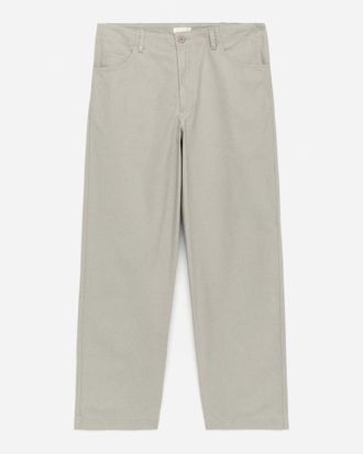 Arket Gerade Geschnittene Chino Aus Baumwolle -Grau