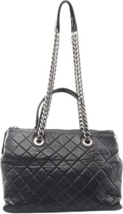 Chanel Pre-owned Sac fourre-tout Matelass&eacute; 2way - Femme - Pre-owned - Noir - Taille: ONE Size