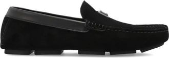 Dolce & Gabbana Homme, Chaussures, Noir, Taille: 41 1/2 EU Split Calfskin Slipper