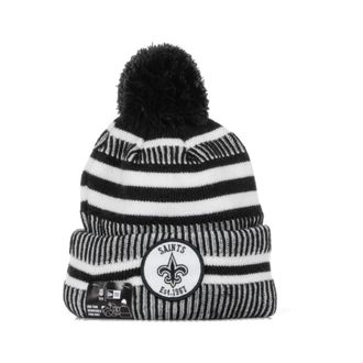 New Era Sportliche Pom Pom M&uuml;tze in Schwarz/Wei&szlig; - - Accessories - Herren - Schwarzk - ONE SIZE