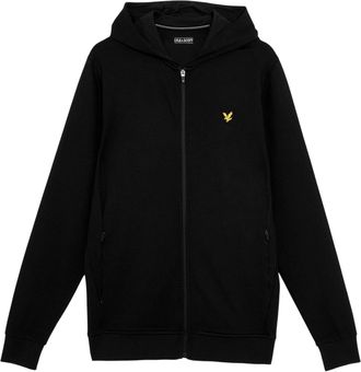 Lyle & Scott Hoodie mit durchgehendem Rei&szlig;verschluss f&uuml;r Herren, Fleece (Samtschwarz)