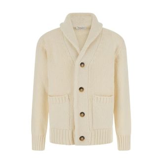 KANGRA Schulterstrickjacke Bottonni - - Knitwear - Herren - Wei&szlig; - L