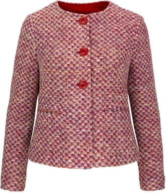 bianca Kurzjacke KATHI in angesagtem Strukturmuster in Trendfarbe