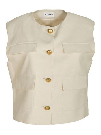 P.A.R.O.S.H. P. A.R. O.S. H. Gilet - Beige Clair