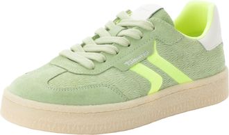 Tamaris Damen Sneaker Low Cut, gr&uuml;n (SAGE/NEON),39